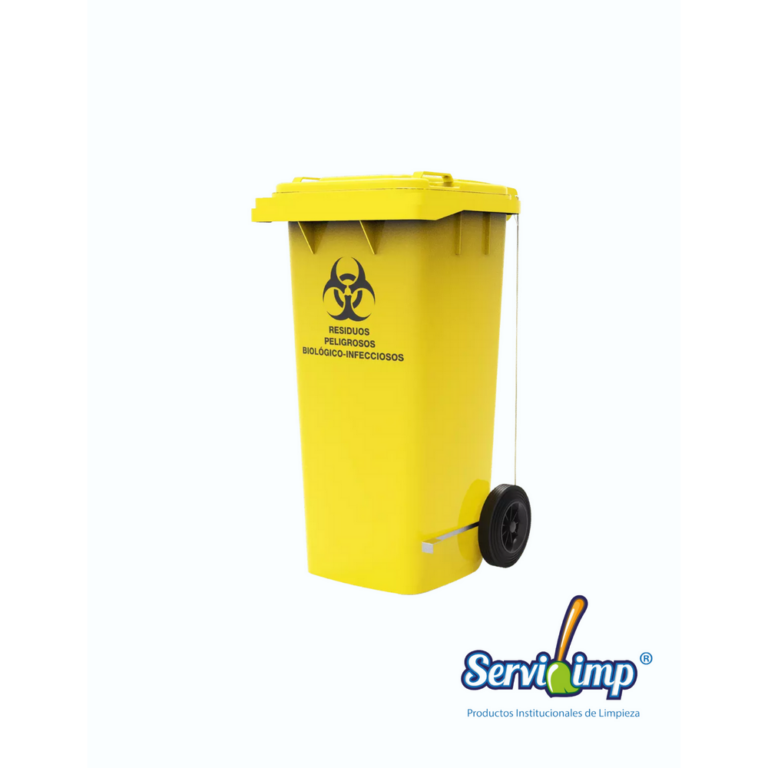 Contenedor Amarillo 120 RPBI - SERVILIMP